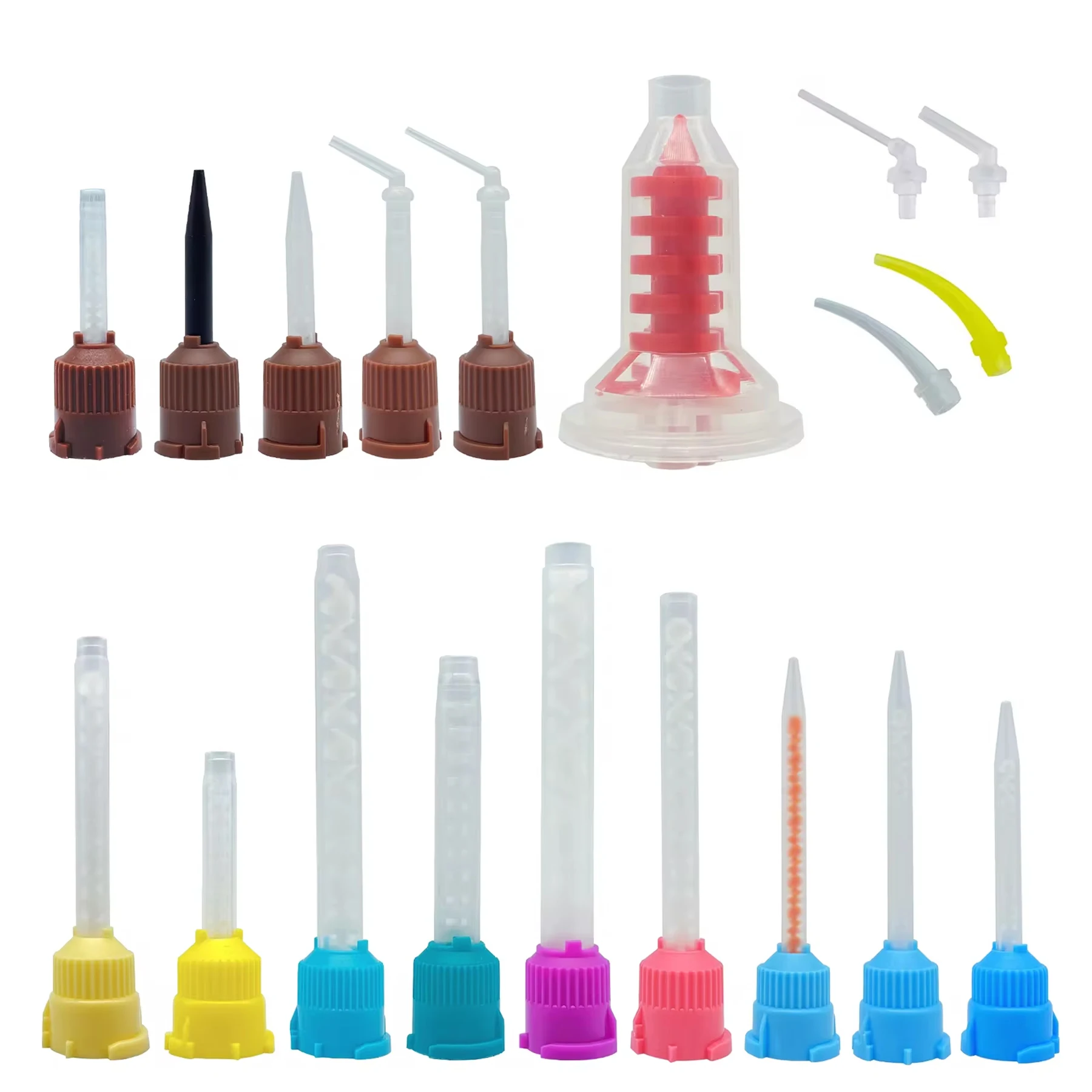 50pcs-Lot-Dental-Mixing-Tips-Impression-Materials-Lab-Denture-Color ...