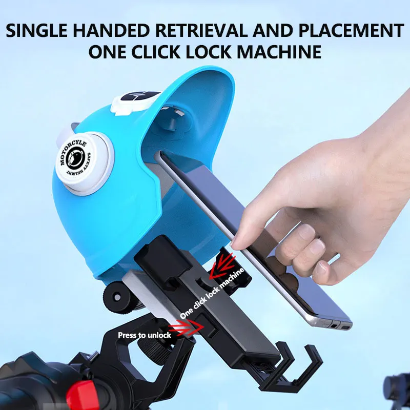 New-Motorcycle-Bicycle-Phone-Holder-Shockproof-Mountain-Bike-Handle ...