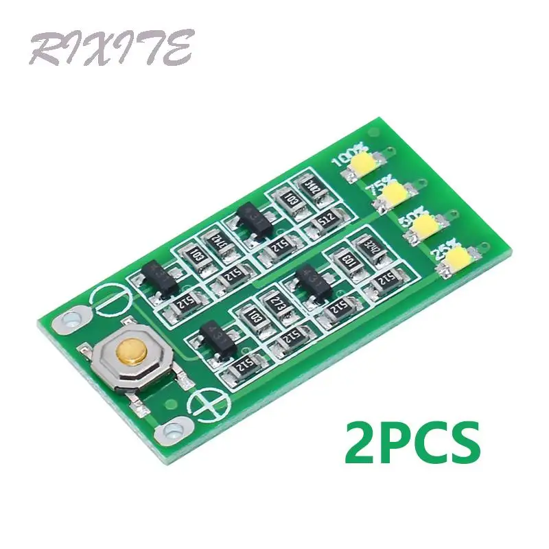 2PCS 3S 11.1V 12V 12.6V Lithium Battery Capacity Indicator Module Lipo ...