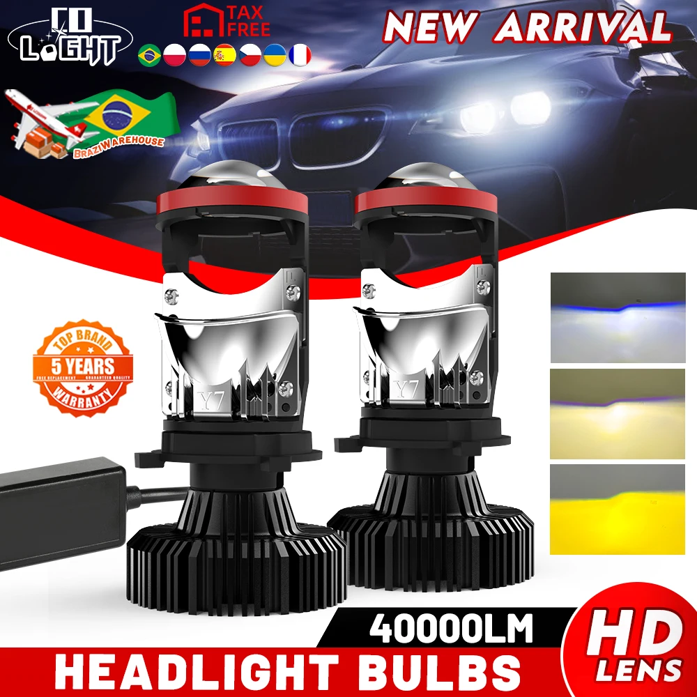 CO-LIGHT-H4-LED-Projector-Mini-Lens-Auto-H4-LED-Headlight-Bulbs-Kit ...