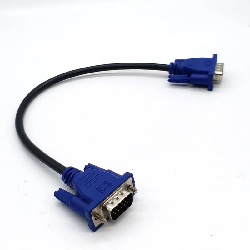 0.3m/0.5m/1.5m Cable Vga 15 Pin Male To Male VGA Cables Cord Wire Line ...