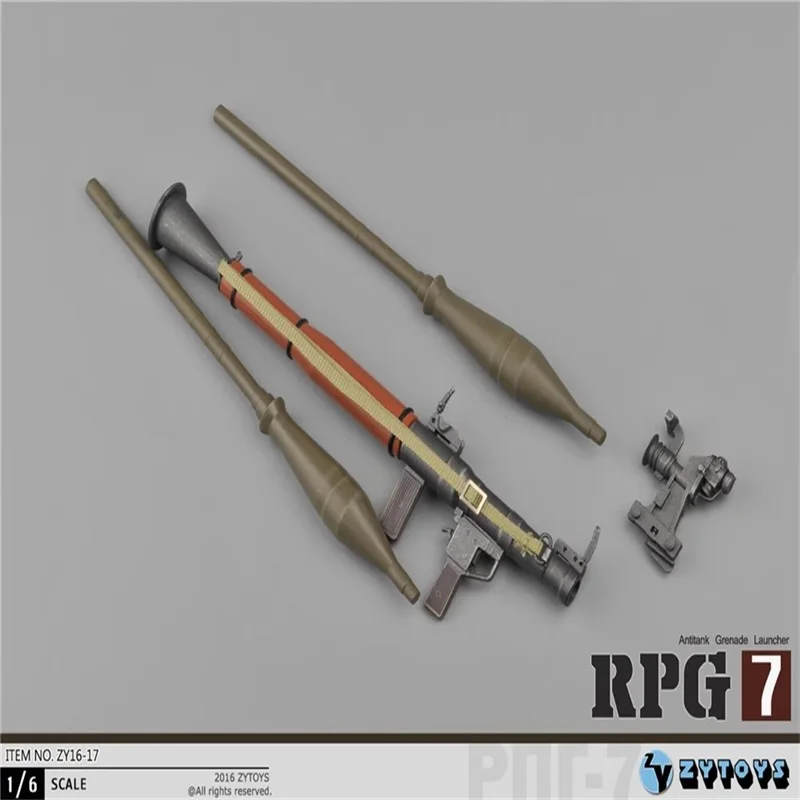 ZYTOYS-ZY8035B-1-6-Soldier-Scene-Toy-RPG-7-RPG-Weapon-Plastics-High ...