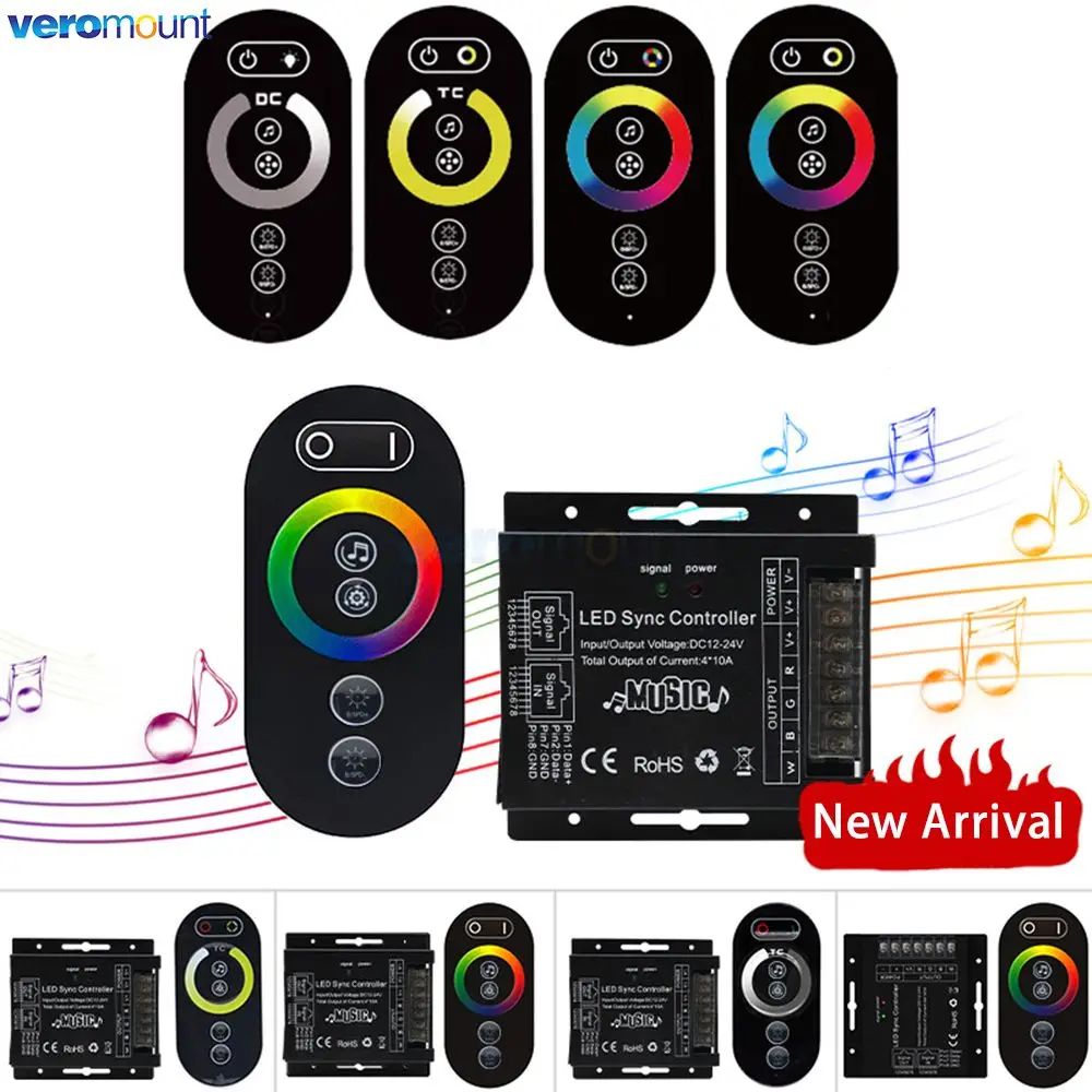 DC12V-24V-High-Power-PWM-Signal-Dimmer-LED-Sync-Music-Controller-Iron ...