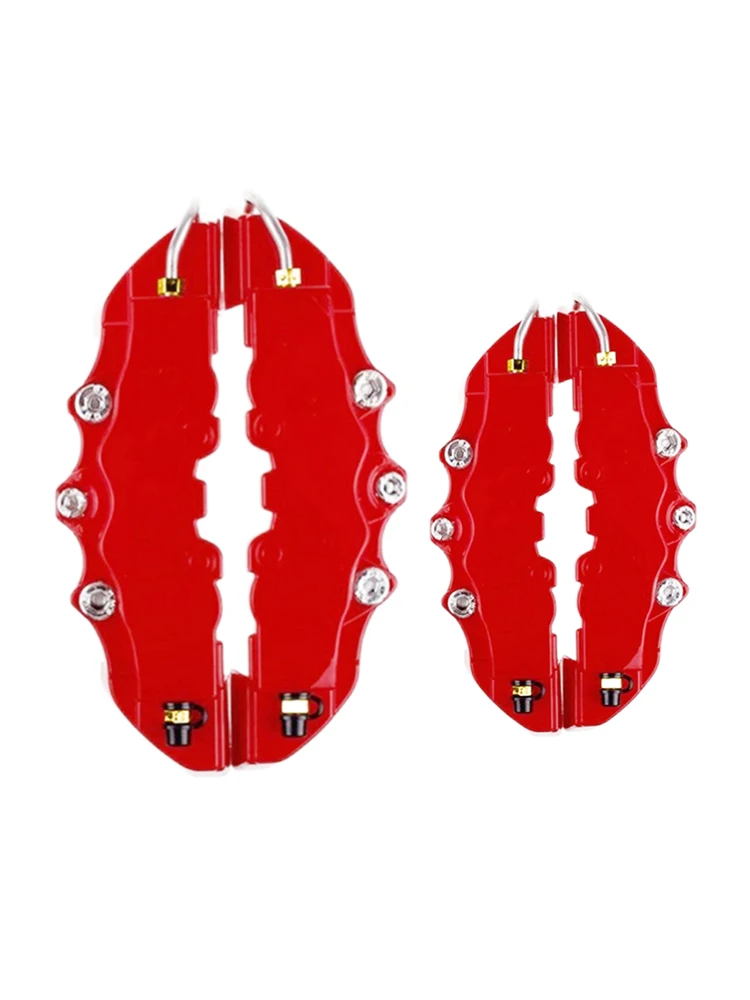 Caliper Covers Red 2pcs Car Disc Brake Caliper Covers Front 2pcs Rear ...