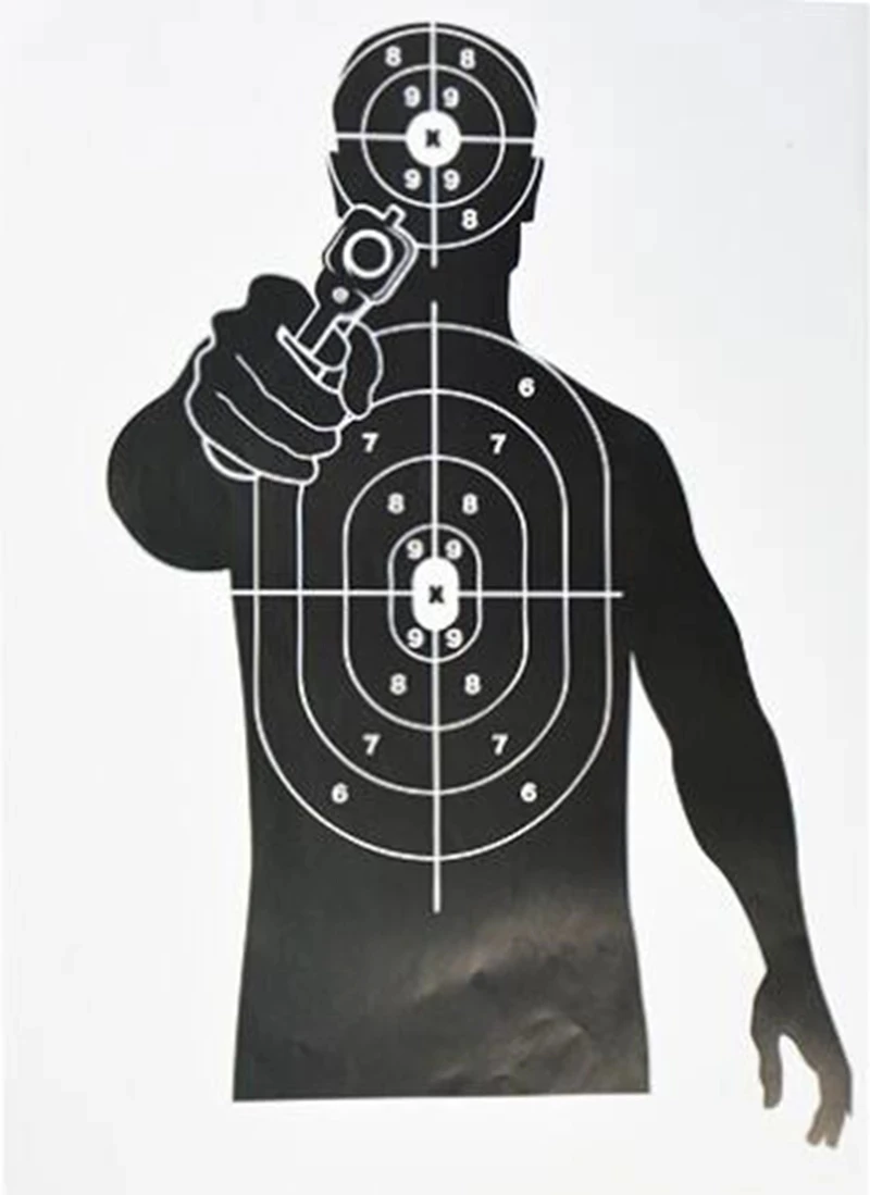1pcs Target Shooting Paper Silhouette 45x32 Cm Long Range Shooting ...