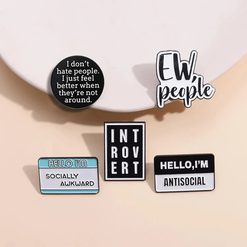 Hello-I-M-Socially-Awkward-Enamel-Pin-Custom-Social-Anxiety-I-Love ...