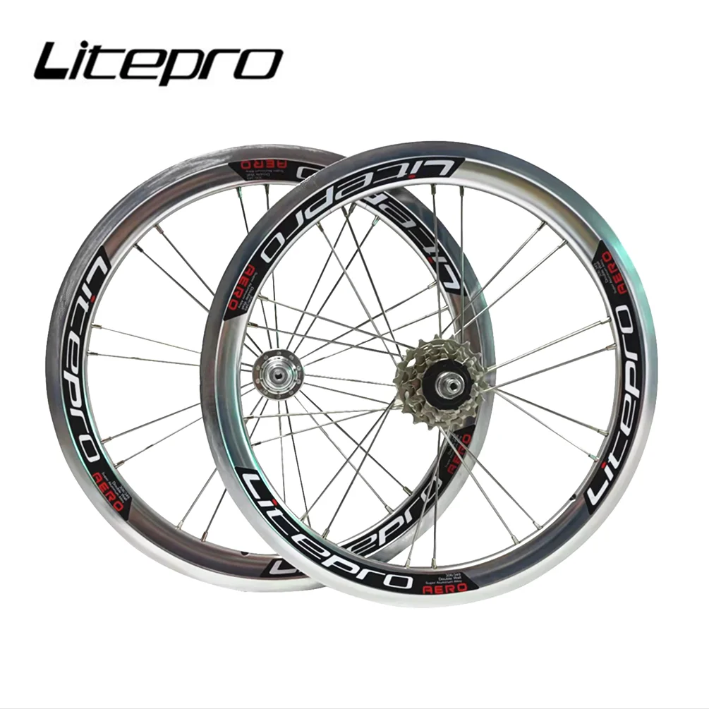 Litepro AERO 16Inch 305 349 V Brake 74mm 95mm External 5 Speed Wheelset ...