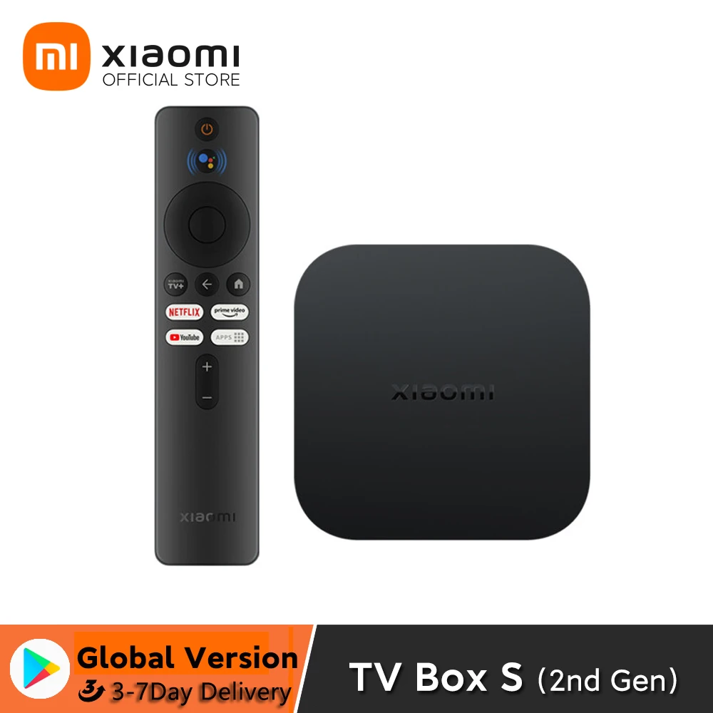 Global Version Xiaomi Mi Box S (2nd Gen) 4K Ultra HD Streaming Media ...