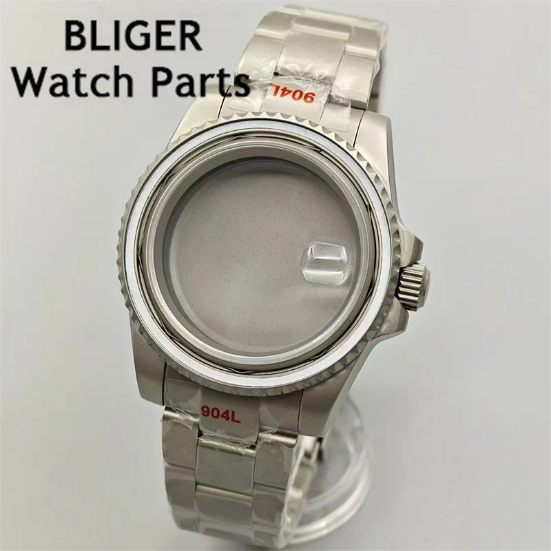 BLIGER-40mm-Titanium-Coated-Watch-Case-With-Solid-Steel-Sapphire-Glass ...