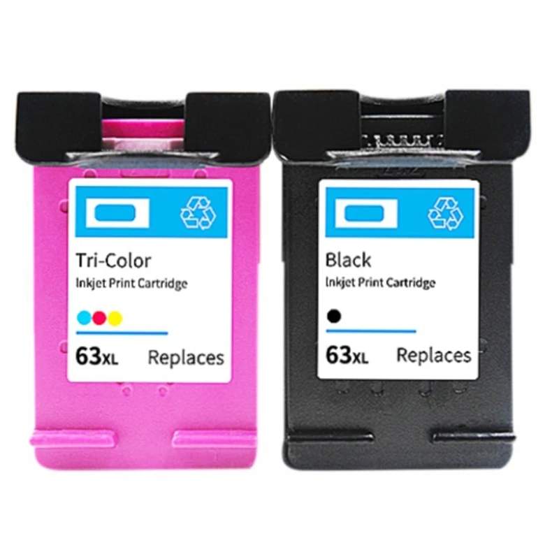 Color Ink Cartridge for hp 63xl HP63 F6U64A for hp DeskJet 3630 3632 ...