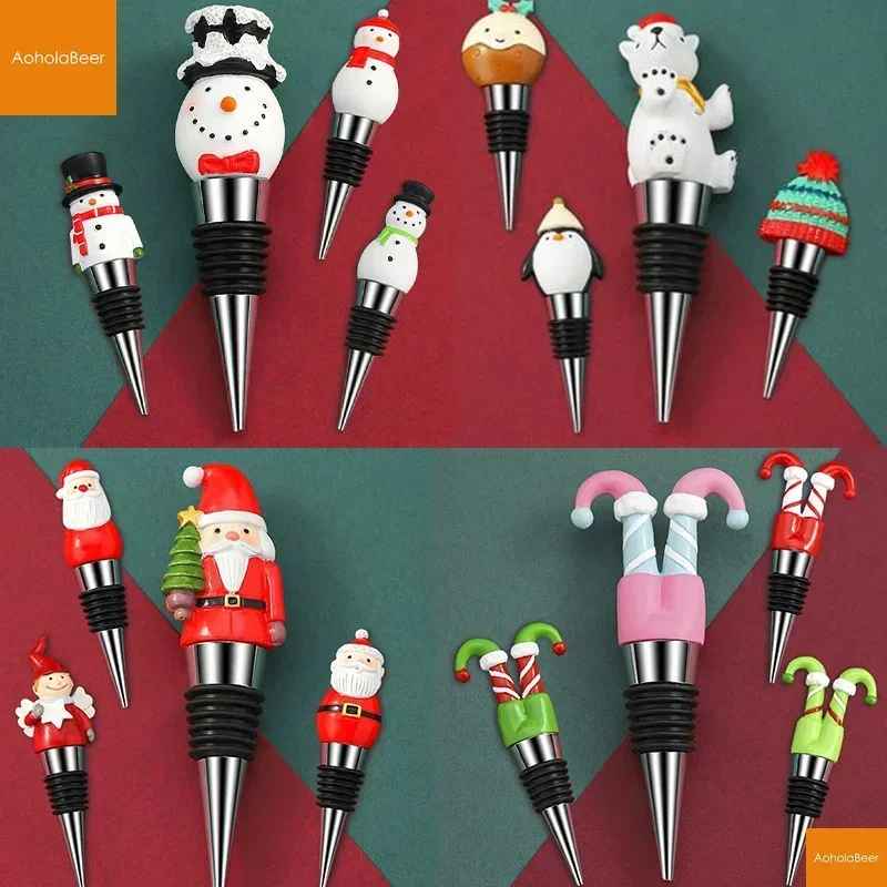 1pc-Merry-Christmas-Wine-Stopper-Snowman-Wine-Bottle-Stopper-Fresh ...