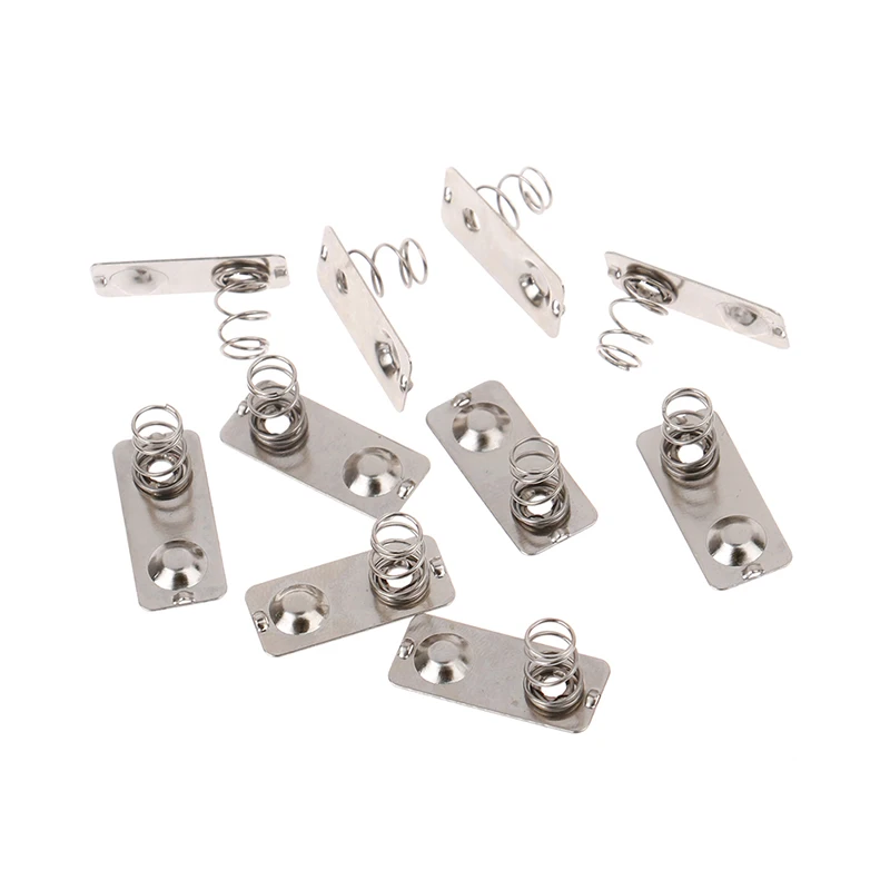20pcs/ 21x9mm - + Replacement Metal Batteries Spring Contact Plate ...