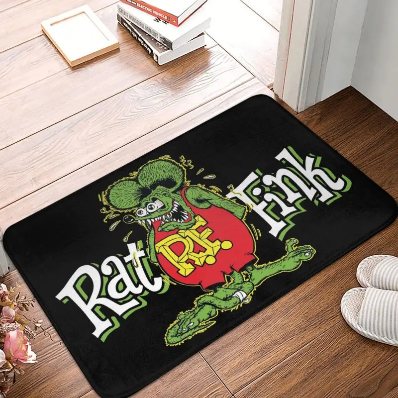 Custom-Anime-Cartoon-Rat-Fink-Doormat-Non-Slip-Entrance-Bathroom ...