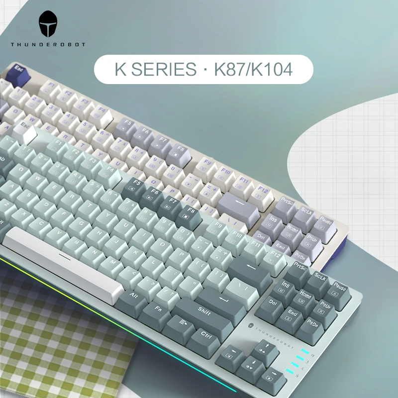 THUNDEROBOT K87TKL/K104 Mechanical Keyboard Wired Tenkeyless Full Size ...