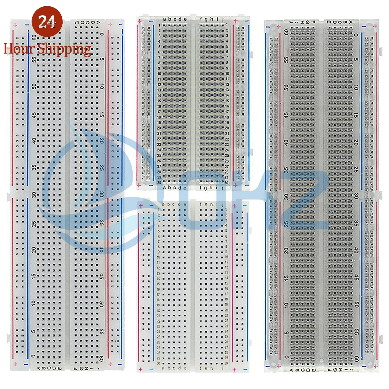 MB-102-Solderless-PCB-Test-Board-Breadboard-830-Pontos-400-Buraco-Teste ...