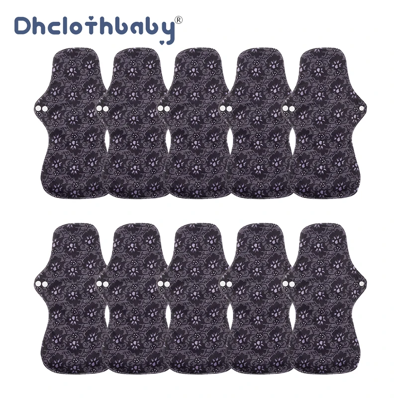 10PCS/set Extra Large Heavy Flow Bamboo Night Waterproof Reusable ...