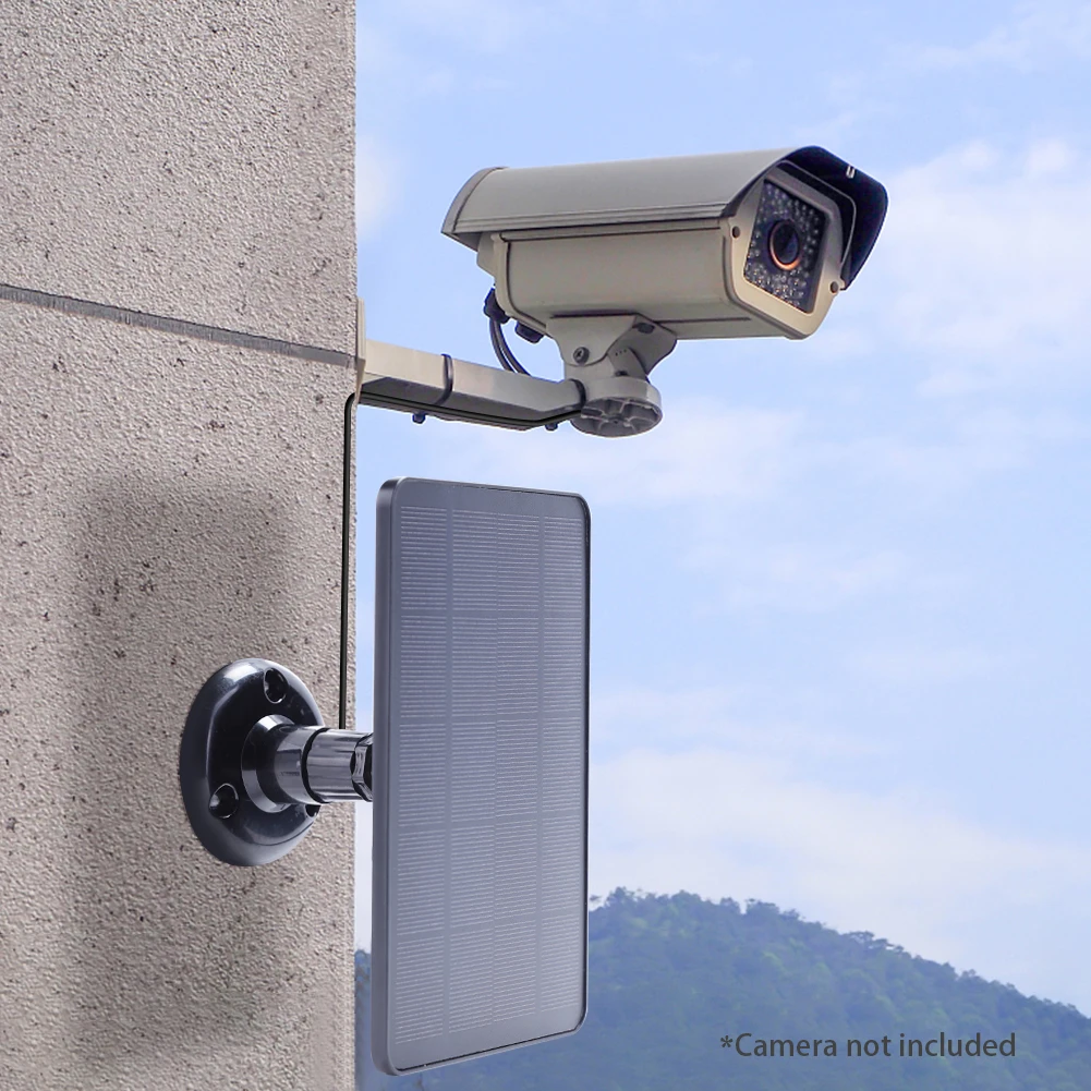 10W-5V-Solar-Panel-360-Adjustable-Bracket-Monocrystalline-IP-Security ...
