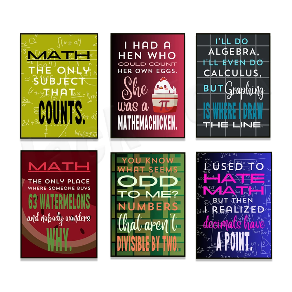 Middle School Math Classroom Posters Budget Friendly Classroom