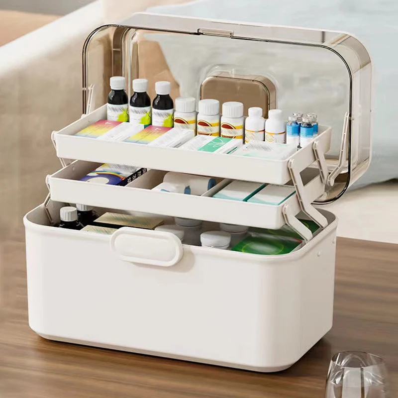 Large-capacity-Medicine-Storage-Bins-Multi-layer-Dustproof-Medicine ...