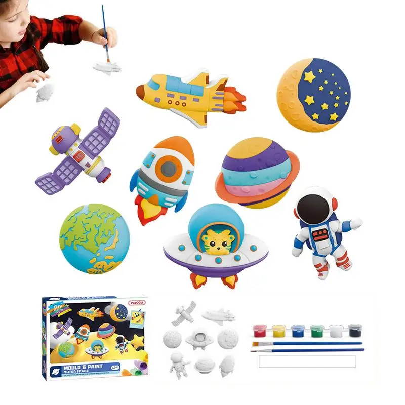 Plaster-Figurines-To-Paint-8Pcs-Cute-Paintable-Craft-Making-Toy-Kit ...