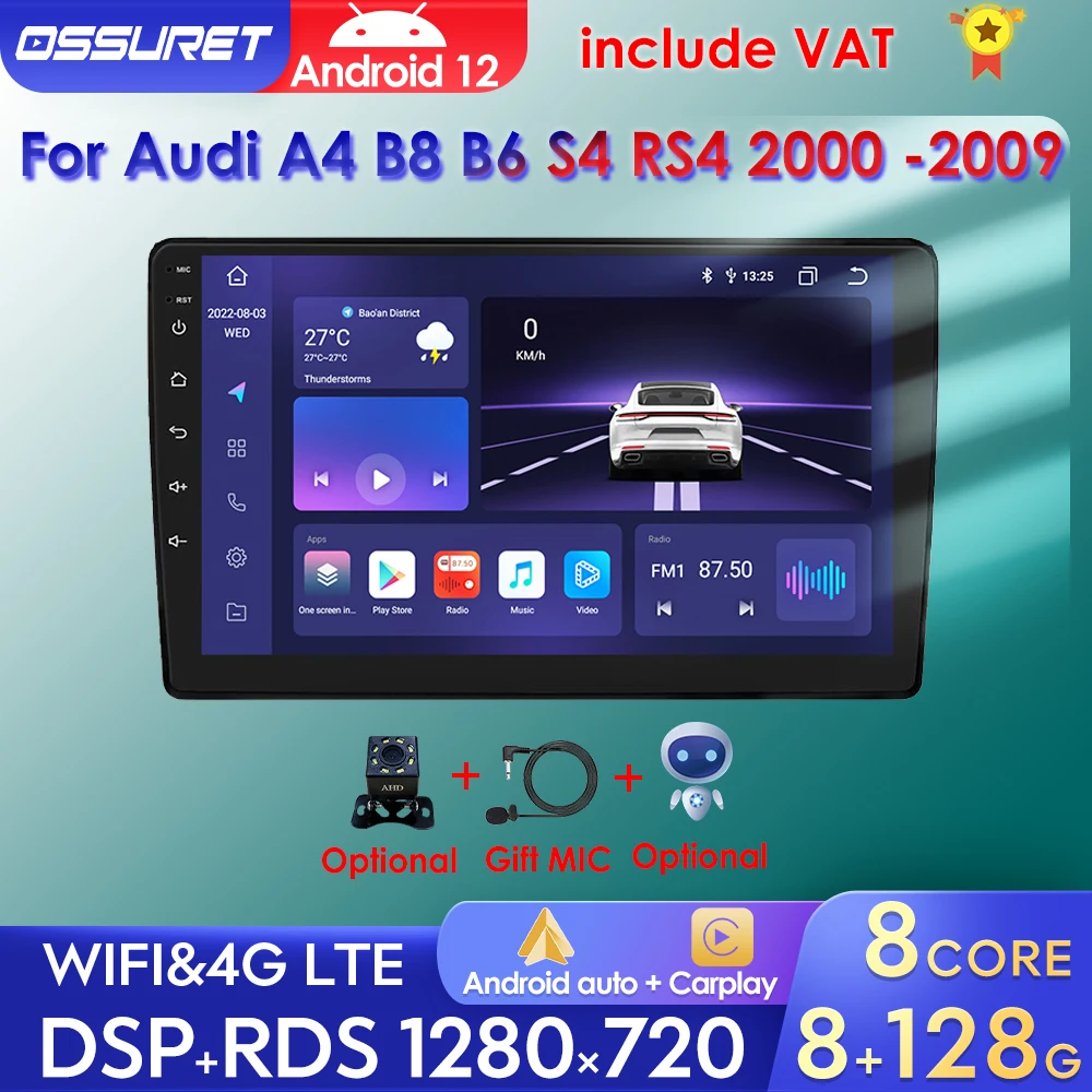 9inch Android 12 Car Radio Multimedia Video Player Gps Navigation For ...