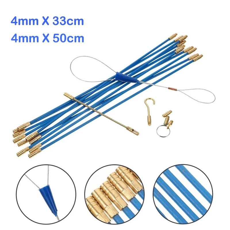 4mm-33-50cm-Fiberglass-Wire-Cable-Running-Rods-Wall-Electrical-Pull ...