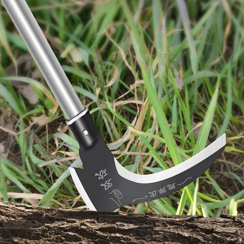 Outdoor Sickle High Manganese Steel Double Chopping Sickle Axe Wood ...