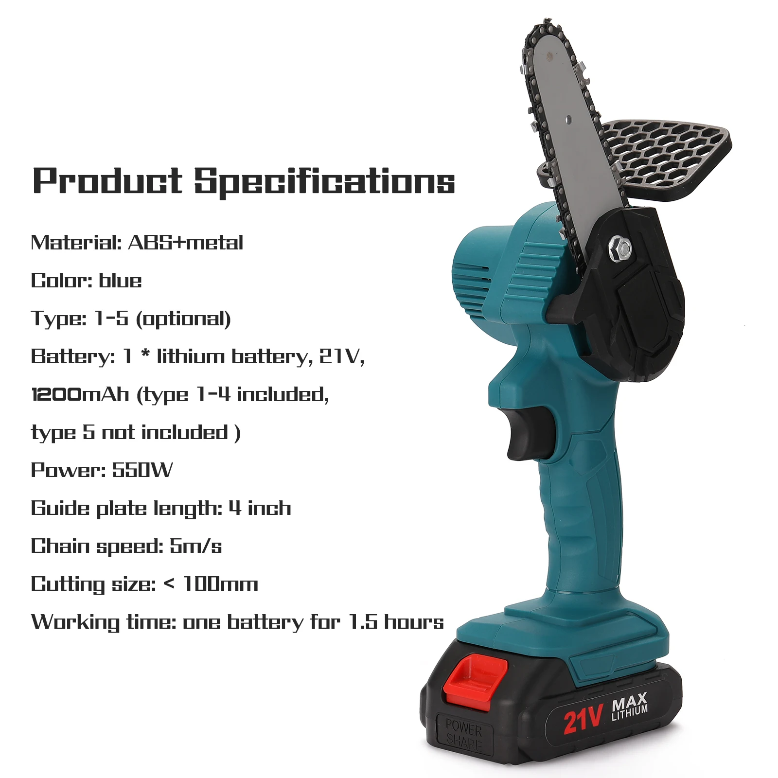 Scie D'élagage Électrique ,2 batteries ,scie électrique Portable, 21V ...