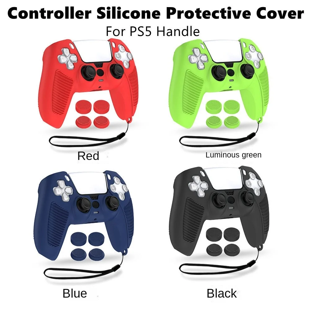 Multicolor-Handle-Silicone-Sleeve-Fall-Prevention-Silica-Gel-Game ...