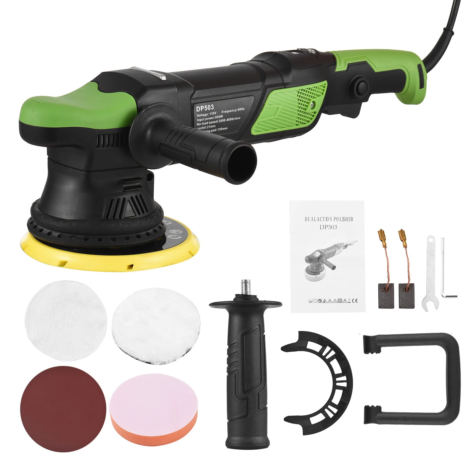 Geevorks-Buffer-Polisher-6-Inch-950W-Polisher-Car-Polisher-Random ...