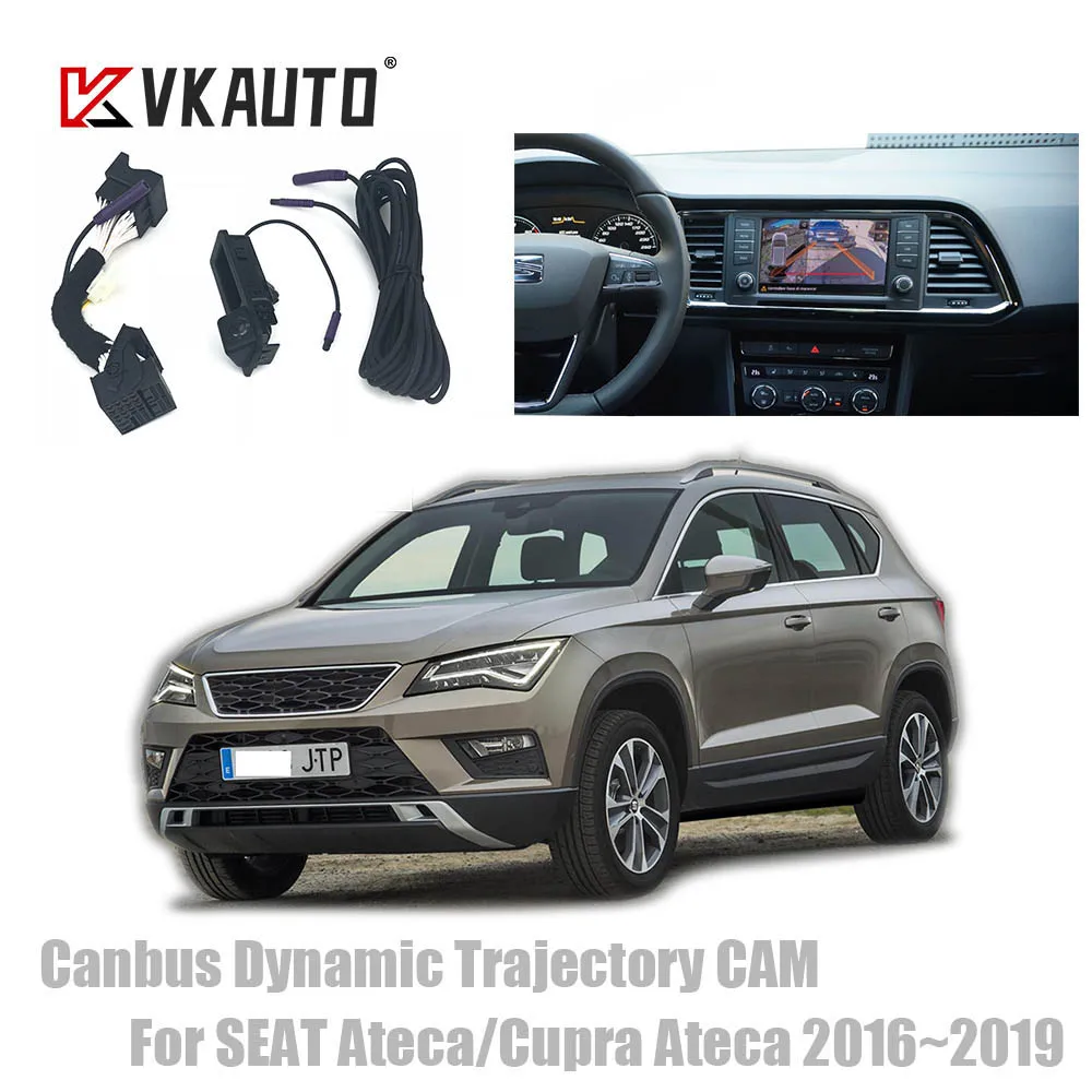 VKAUTO Canbus Dynamic Trajectory Car Camera For SEAT Ateca/Cupra Ateca ...