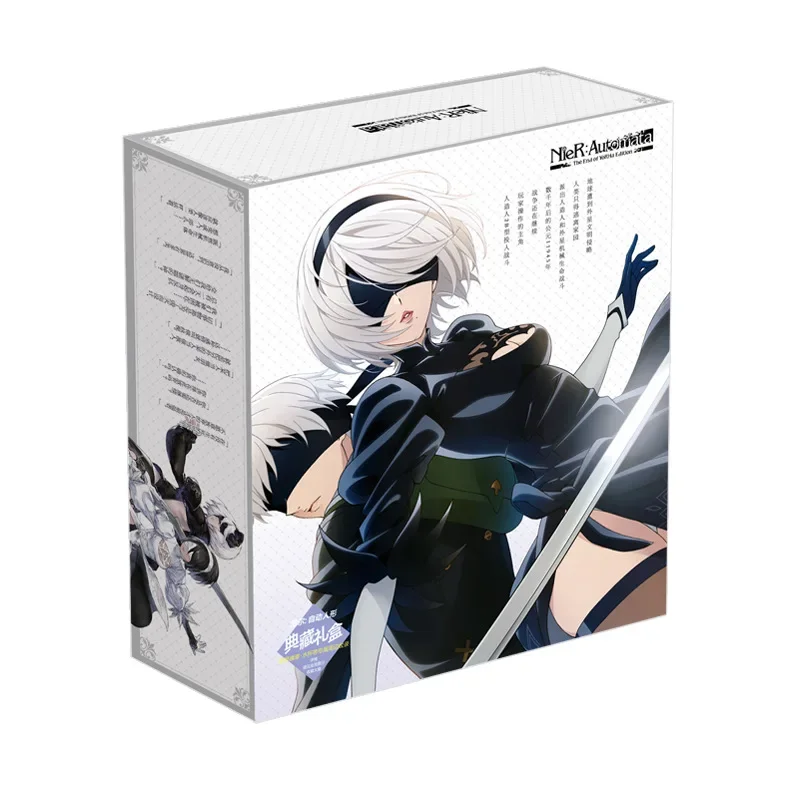 Anime-NieR-Automata-Toy-Gift-BOX-Model-Keychain-Badge-Pin-Postcard ...