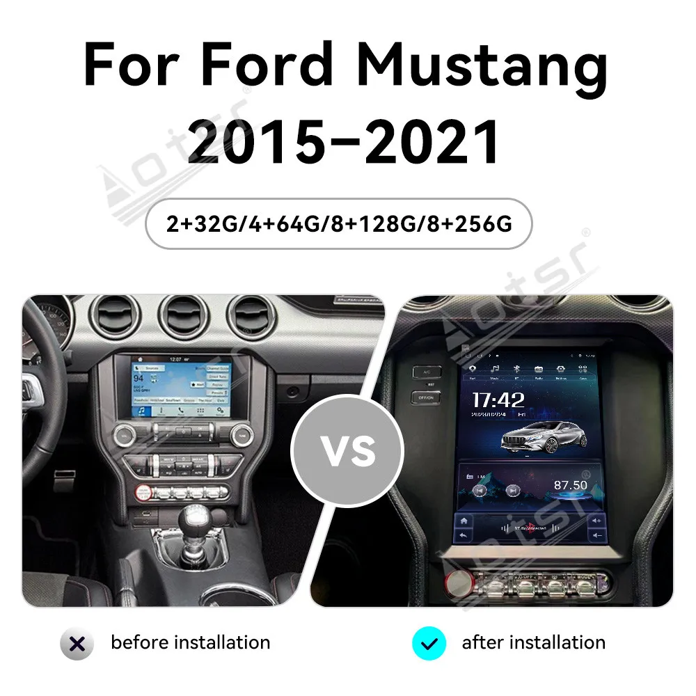 Car Multimedia Automotive Player For Ford Mustang 2015 2016 2017 2018 ...