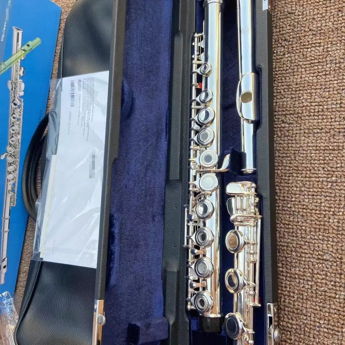 Top Japan flute 371H 17 Open&Close Holes Standard Nickel Silver Plated ...