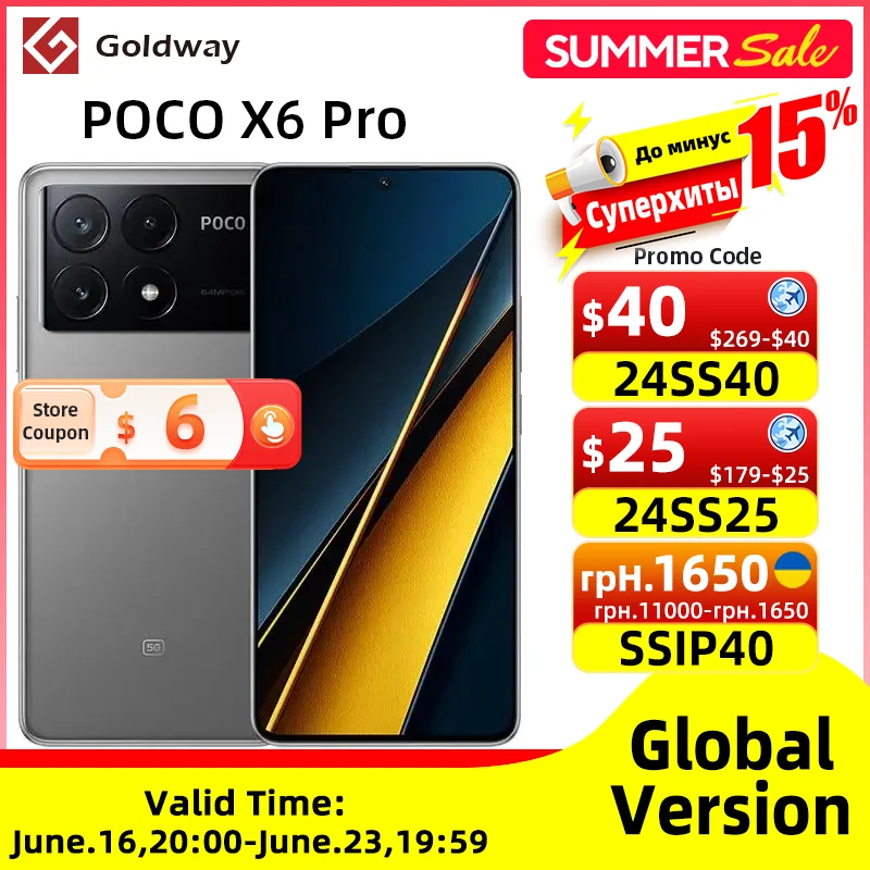 2024-Global-Version-POCO-X6-Pro-5G-Smartphone-6-67-CrystalRes-1-5K-Flow ...