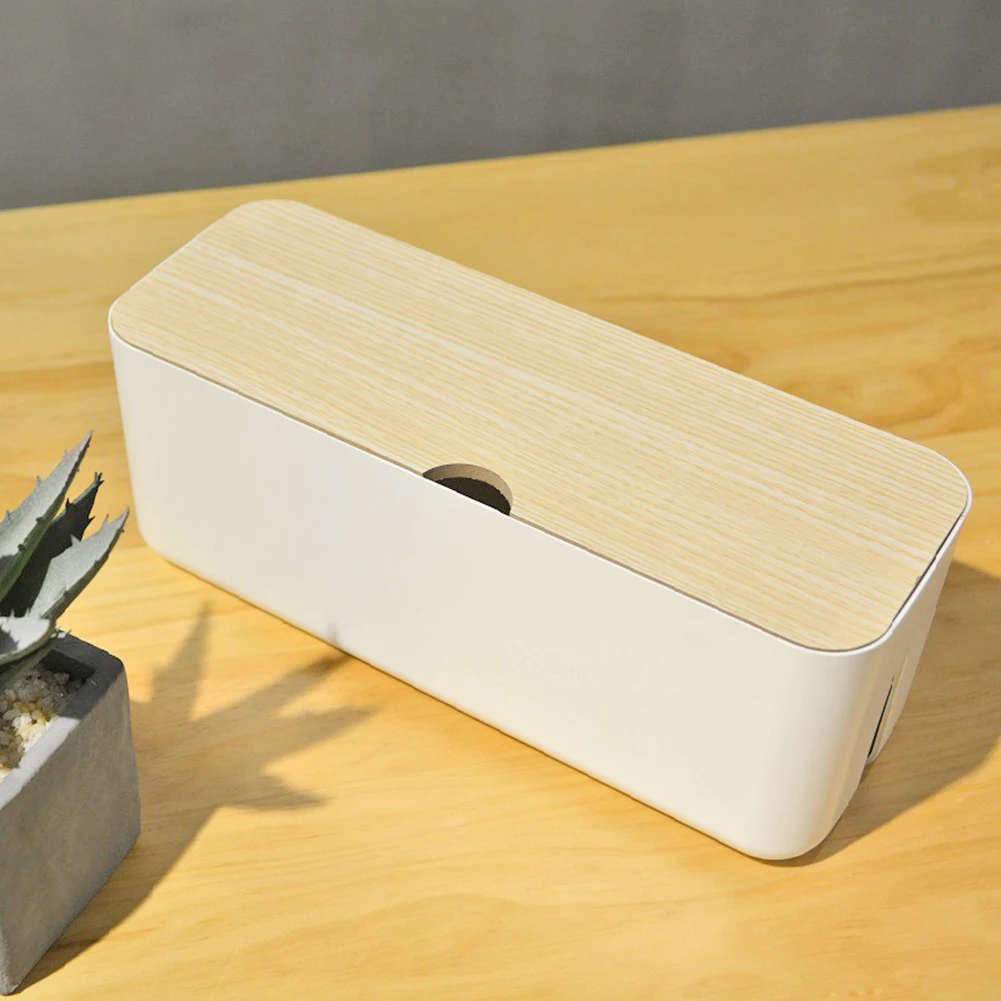Removable-Cable-Storage-Box-Desktop-Anti-Dust-Charger-Socket-Cable ...