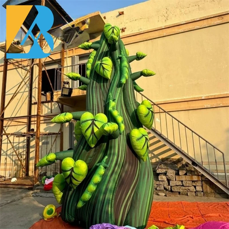 Customized-Party-Decorative-Big-Inflatable-Pea-Beanstalk-Tree-for-Stage ...
