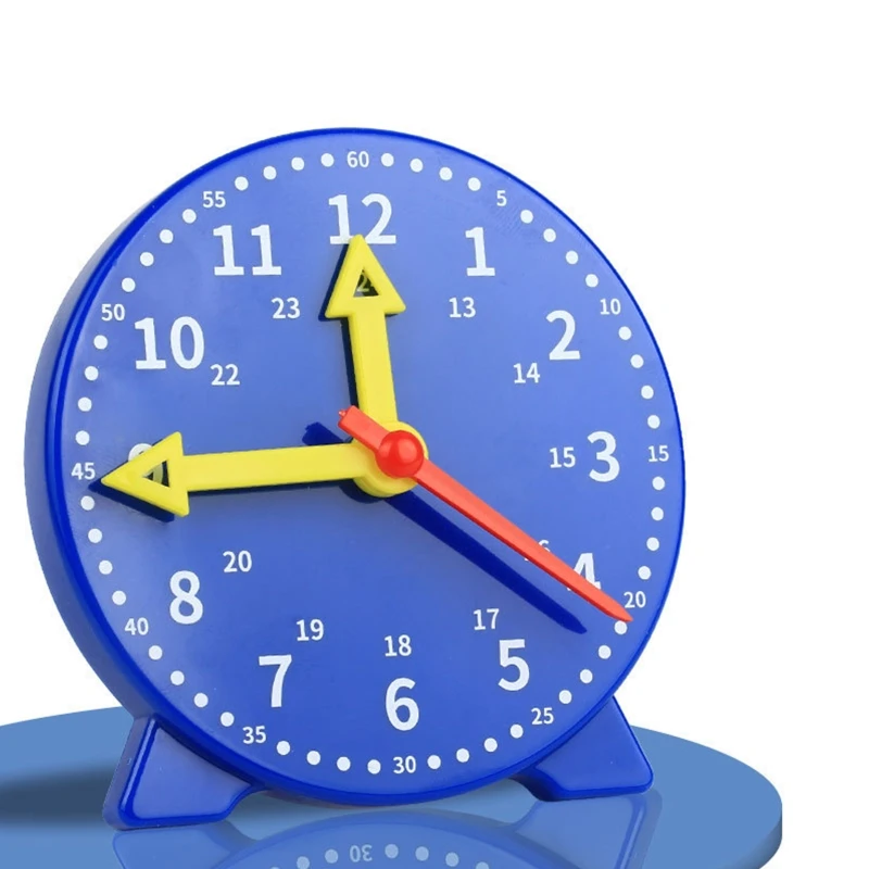 Baby Montessori 3 Pointers Clock Toys Fun Telling Time Tool Kids ...