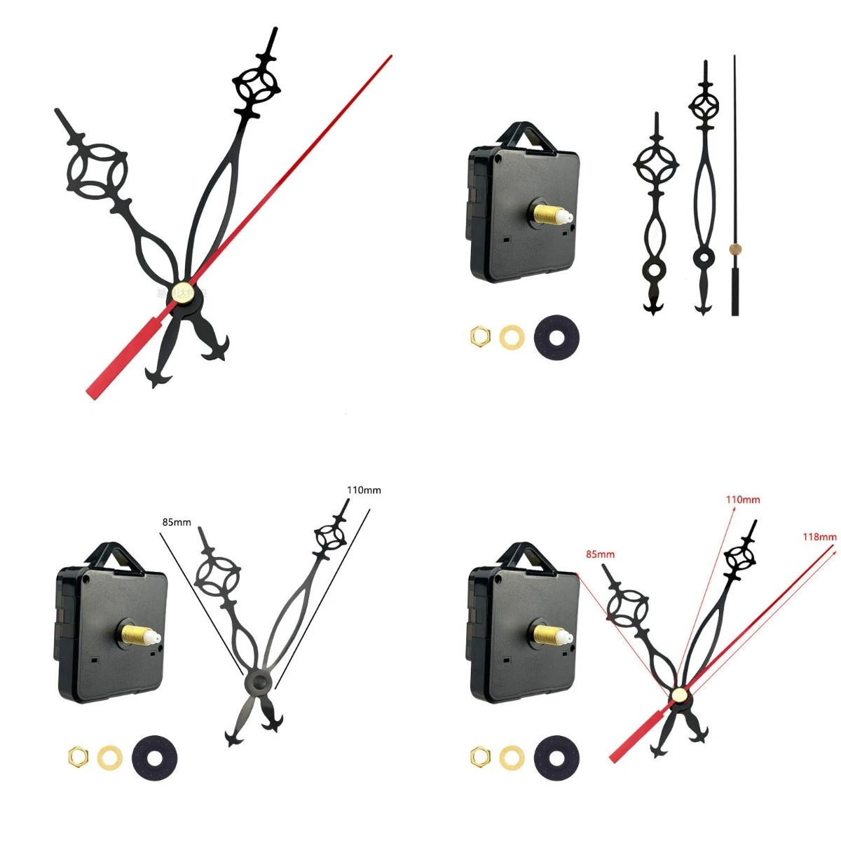 1set Silent Clock Hands Quartz Wall Clock Movement Repair Clock ...