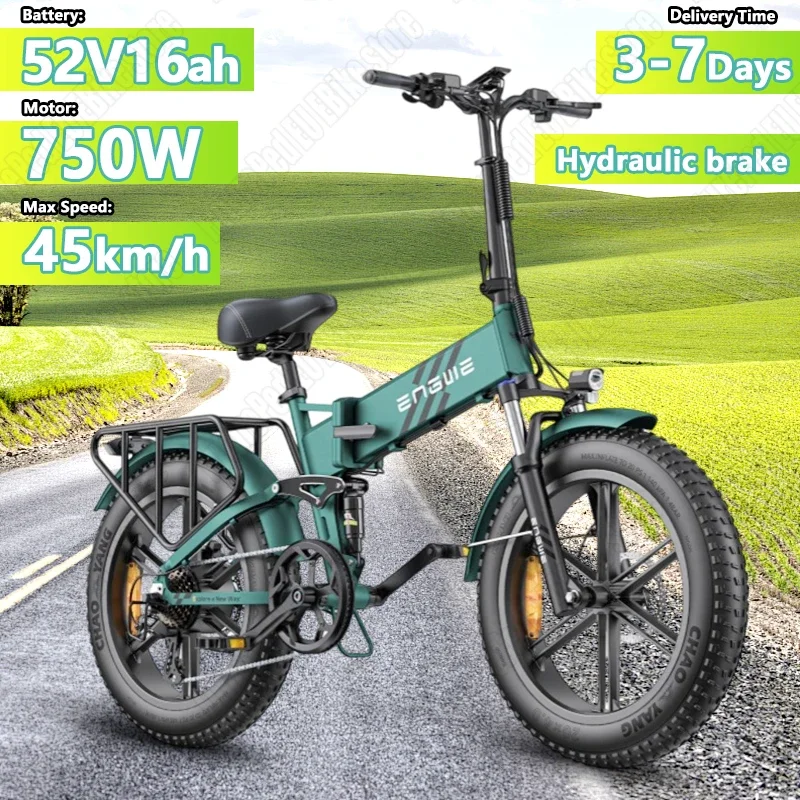 E Bike ENGWE ENGINE PRO 2.0 750W 52V16Ah Battery Outdoor Adventure ...