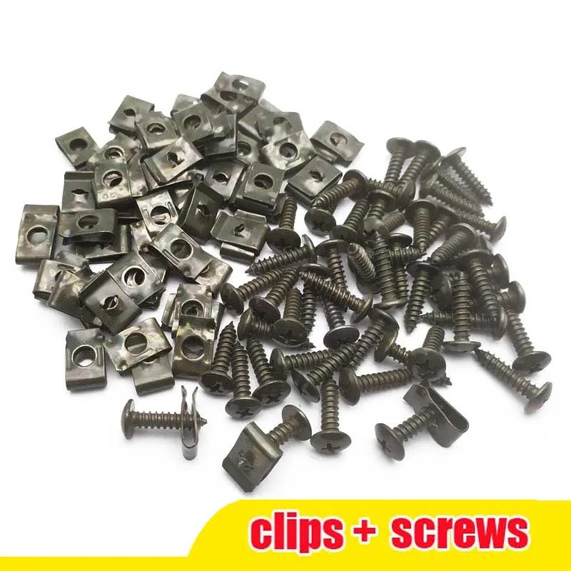 Vis-autotaraudeuses-et-clips-figur-s-couvercle-en-plastique-retenue-en ...