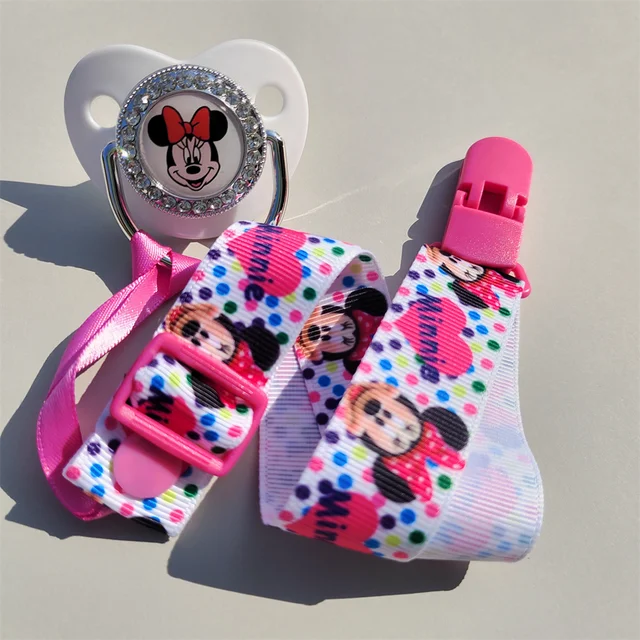 2023 Disney Minnie Mouse Shiny Baby Silicone Pacifier Weaning ...