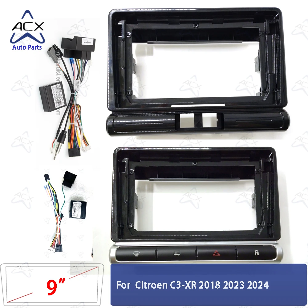9 Inch Car Radio Fascias Android Stereo Player 2Din Head Unit Panel ...