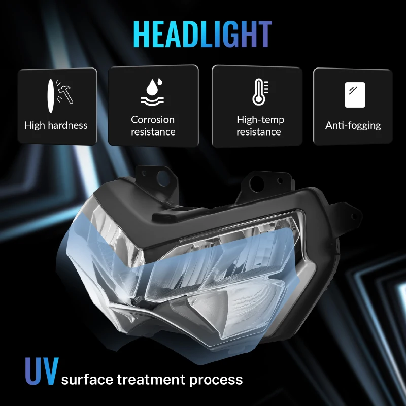 Motorcycle LED Headlight Head Lamp Assembly For Kawasaki Z650 Z900 2020 ...
