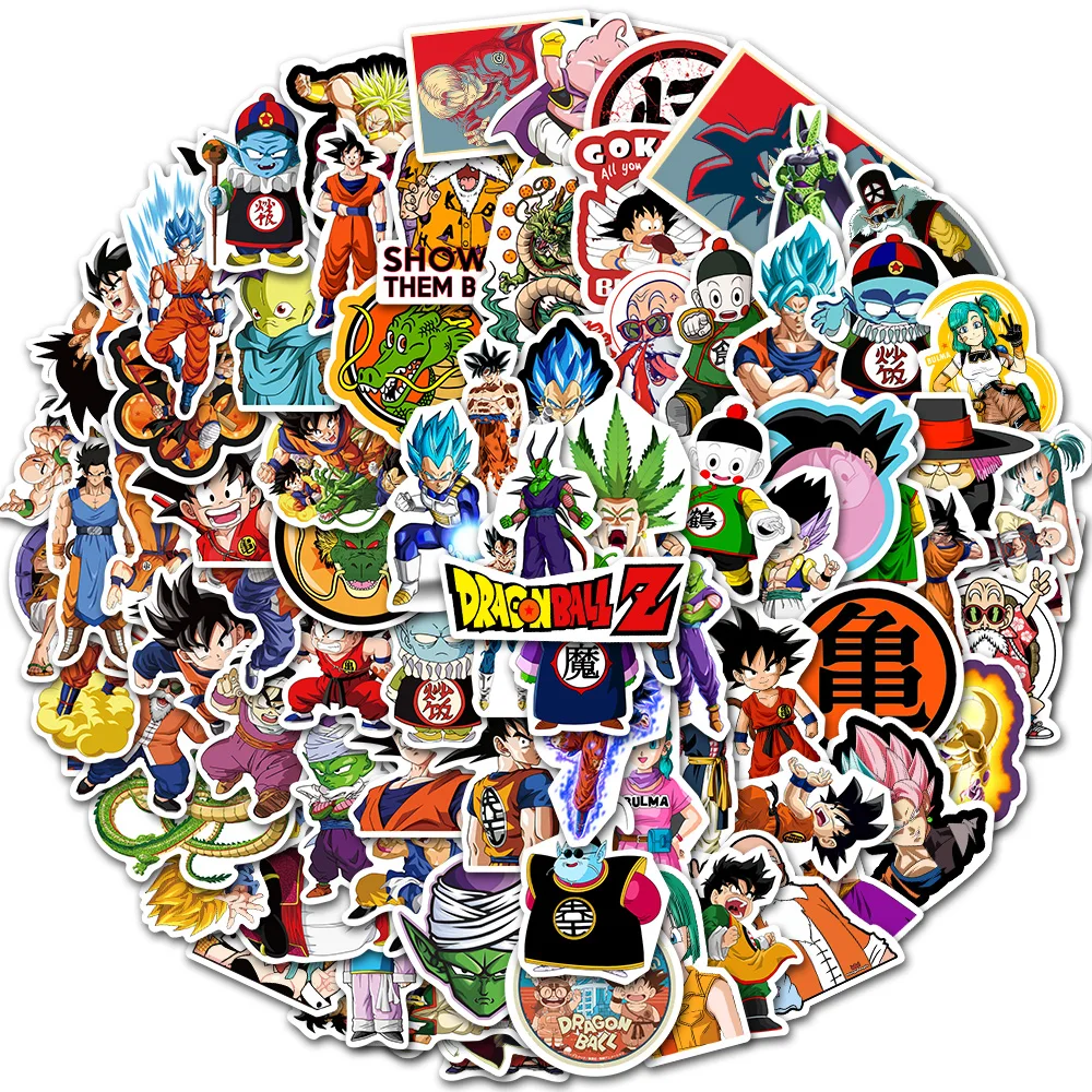 10/30/50/100PCS Anime Dragon Ball Cartoon Stickers Laptop Phone ...