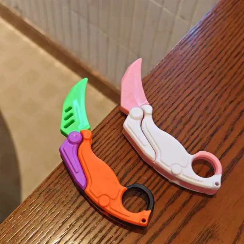 3D-Printed-Gravitys-Claw-Knife-Toy-Stress-Relief-Mini-Butterflys-Knife ...