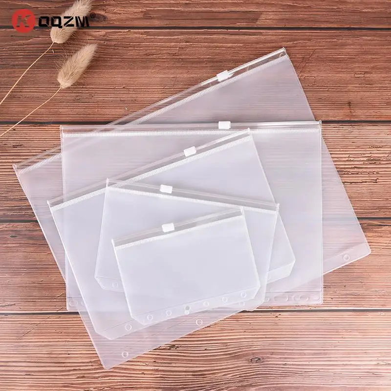 A4-A5-A6-A7-B5-File-Holders-Standard-6-Holes-Transparent-PVC-Loose-Leaf ...