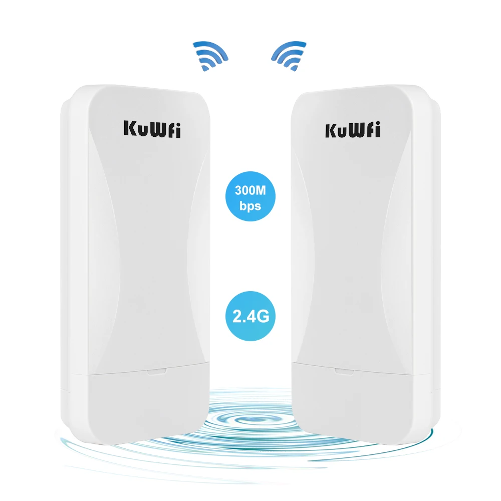 KuWFi 2,4 ГГц Wi-Fi маршрутизатор Открытый Беспроводной мост 300 Мбит/с ...