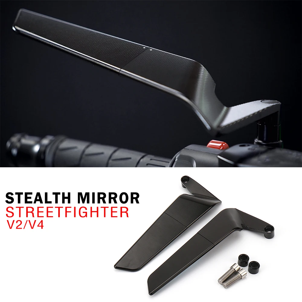 Motorcycle-Mirrors-For-Ducati-Streetfighter-V2-V4S-Stealth-Mirrors ...