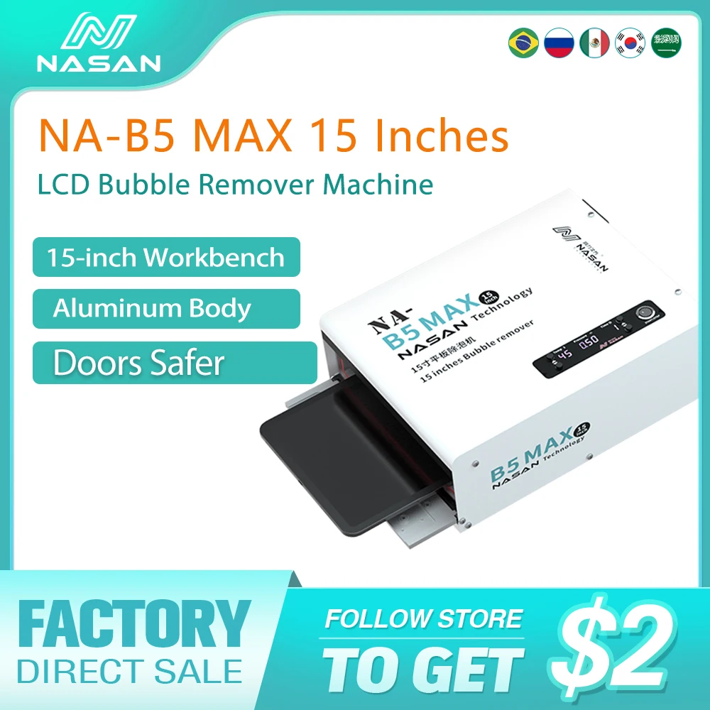 NASAN-NA-B5-MAX-15-Inches-LCD-Bubble-Remover-Machine-Glass-OCA-Bubble ...